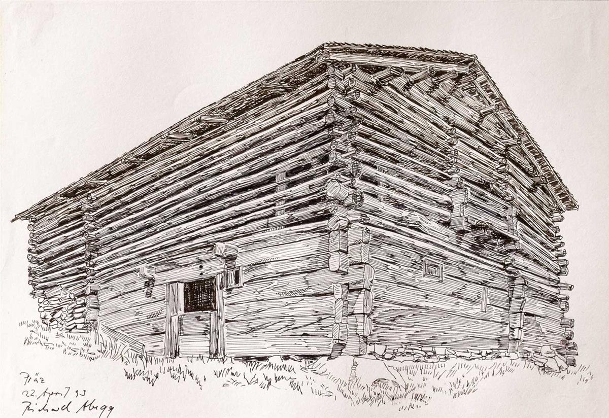 Zeichnungen mit Bleistift unmittelbar vor dem Motiv | Richard Abegg